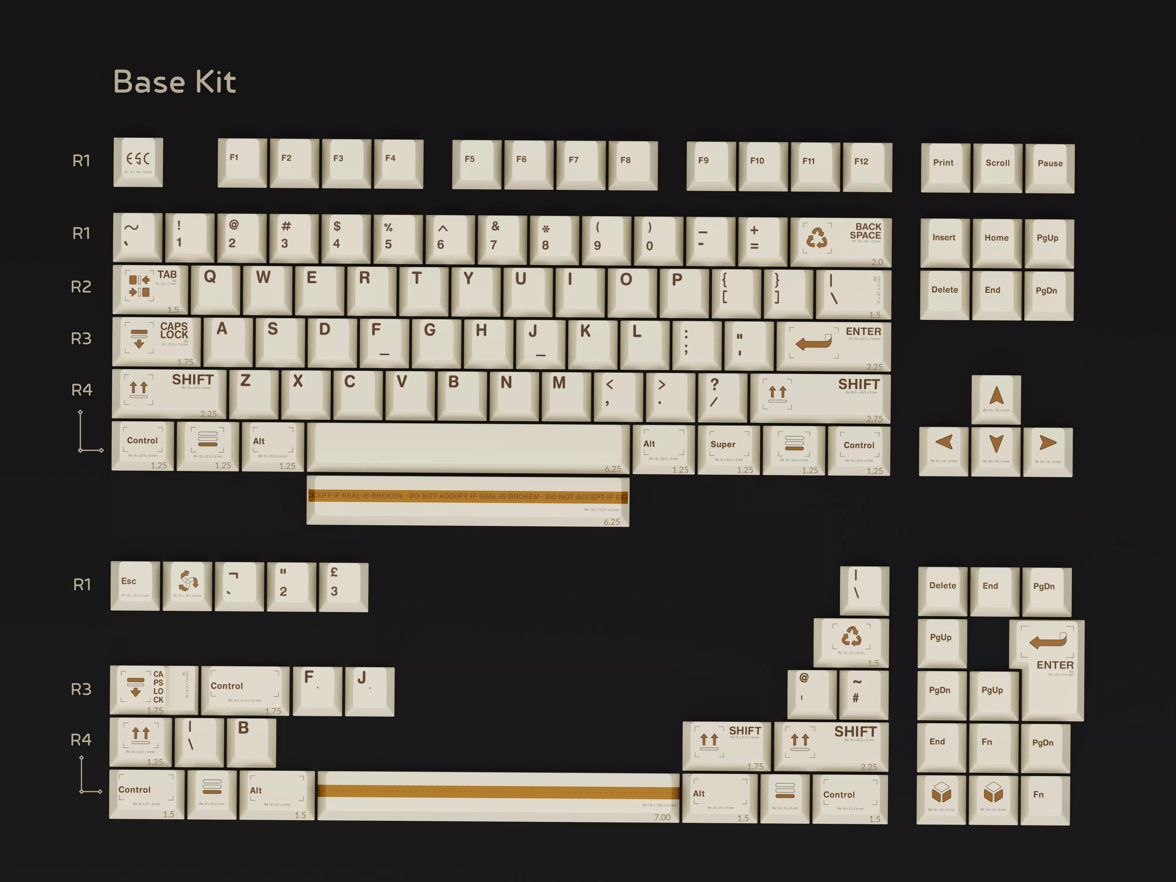 [Unreleased] TK Cardboard - Keycap Set – Terra Keycaps