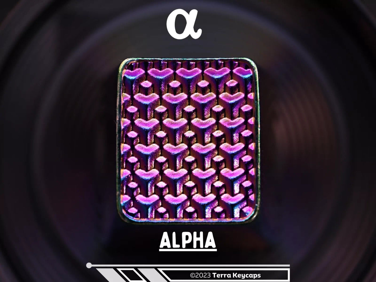 Alpha Keycap - Iridescent – Terra Keycaps