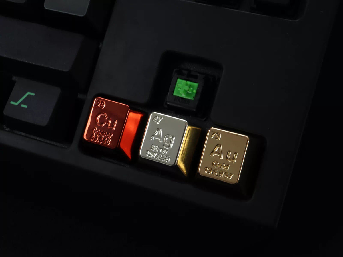 Metal Element Keycaps – Terra Keycaps